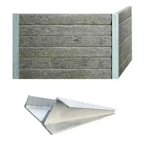 90 Degree C Beam Retaining Wall Steel Corner Posts - Galvanised ...