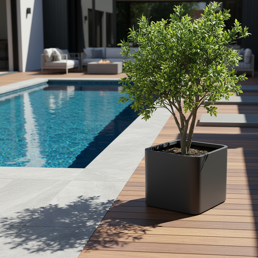 Firenze Square Fibreglass Pot – Australian Landscape Supplies