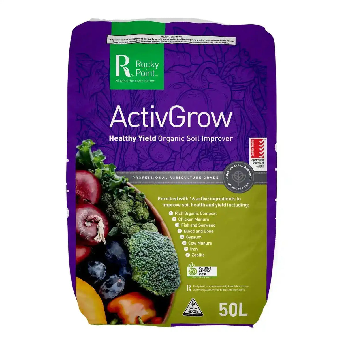 ActivGrow® Soil Improver 50L Rocky Point | AusLS – Australian Landscape ...