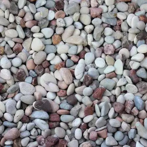 Mixed Indo - Natural Pebbles - 20kg | Australian Landscape Supplies